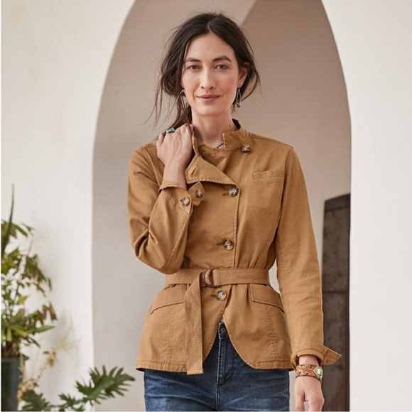 Sundance | Jackets & Coats | Sundance Journeyer Linen Blend Belted ...